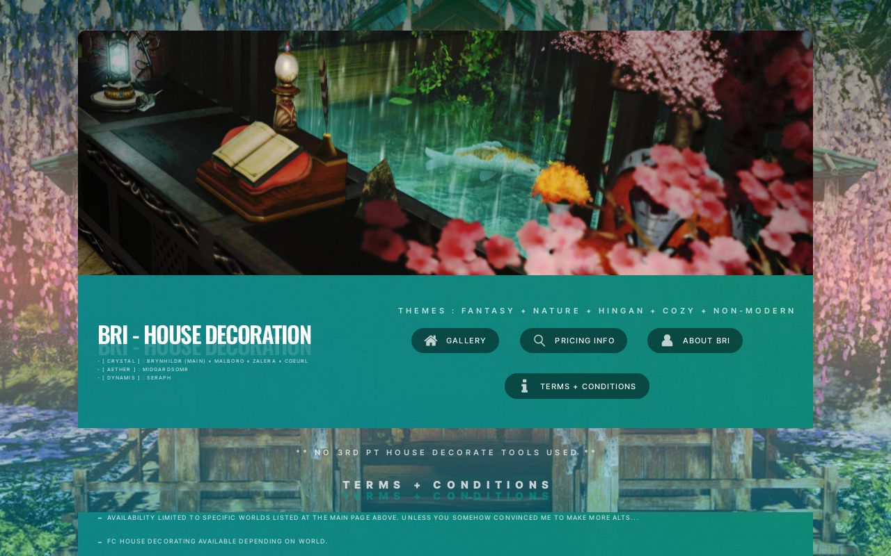 Bri - FFXIV House Decoration